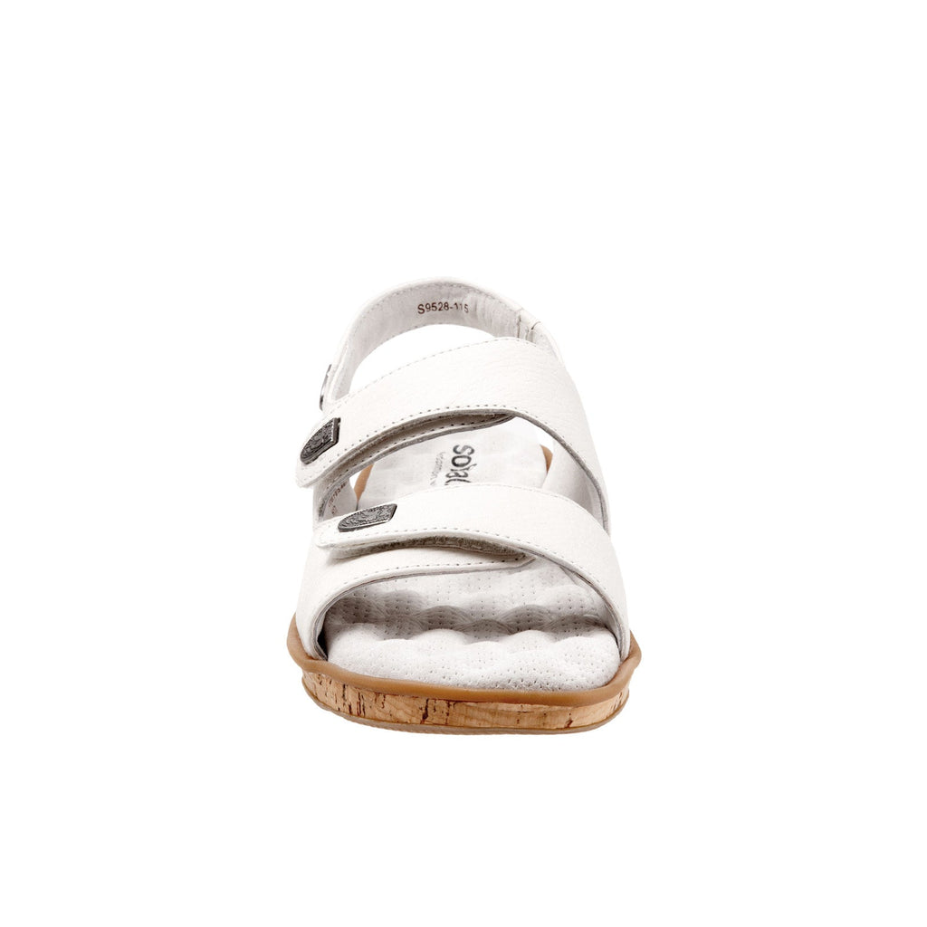 Softwalk Bolivia S9528-115 Womens White Narrow Slingback Sandals Shoes ...