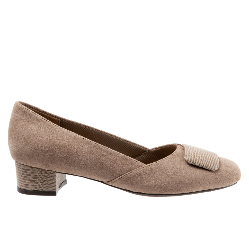 Trotters Delse T1852-135 Womens Brown Narrow Suede Pumps Heels Shoes ...
