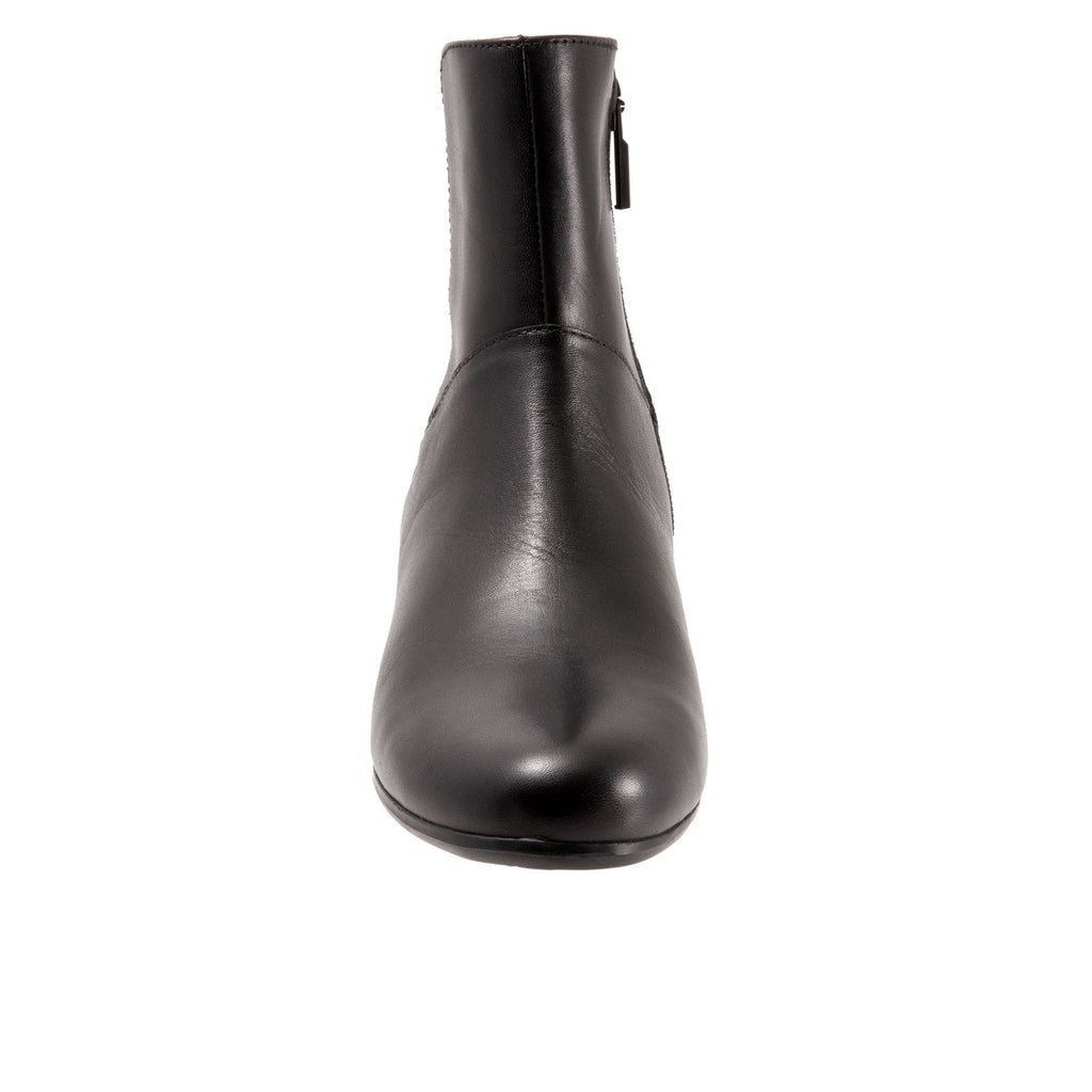 Trotters Magnolia T2164-001 Womens Black Leather Ankle & Booties Boots ...