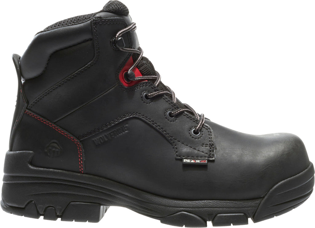 Wolverine Merlin 6" Waterproof Composite Toe Mens Black Work & Safety ...