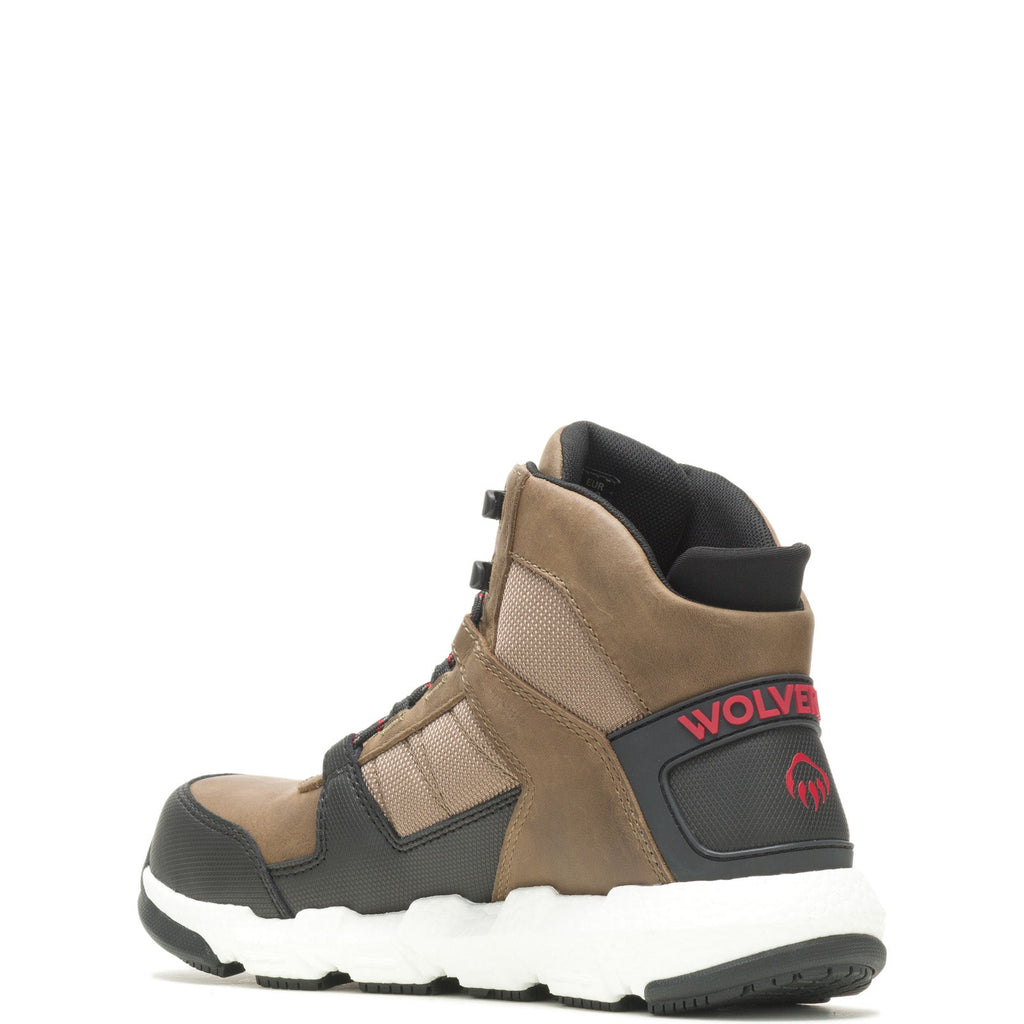 Wolverine Rev Ultraspring FX DuraShocks FLX Mens Brown Wide Work Boots ...