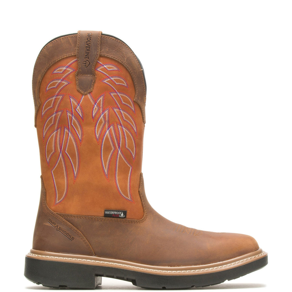 Wolverine Rancher Durashocks WP CarbonMax 10" Mens Brown Work Boots ...