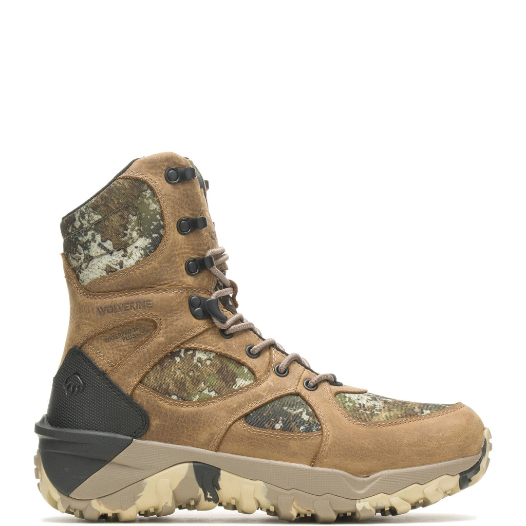 Wolverine Field Guide Waterproof Insulated 8" Mens Brown Wide Hiking B ...