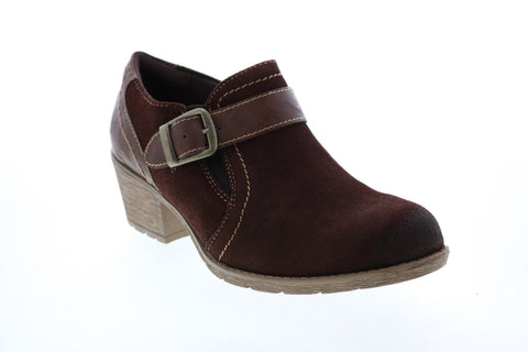 Earth Origins Oakland Addie Womens Brown Suede Zipper Ankle & Booties ...