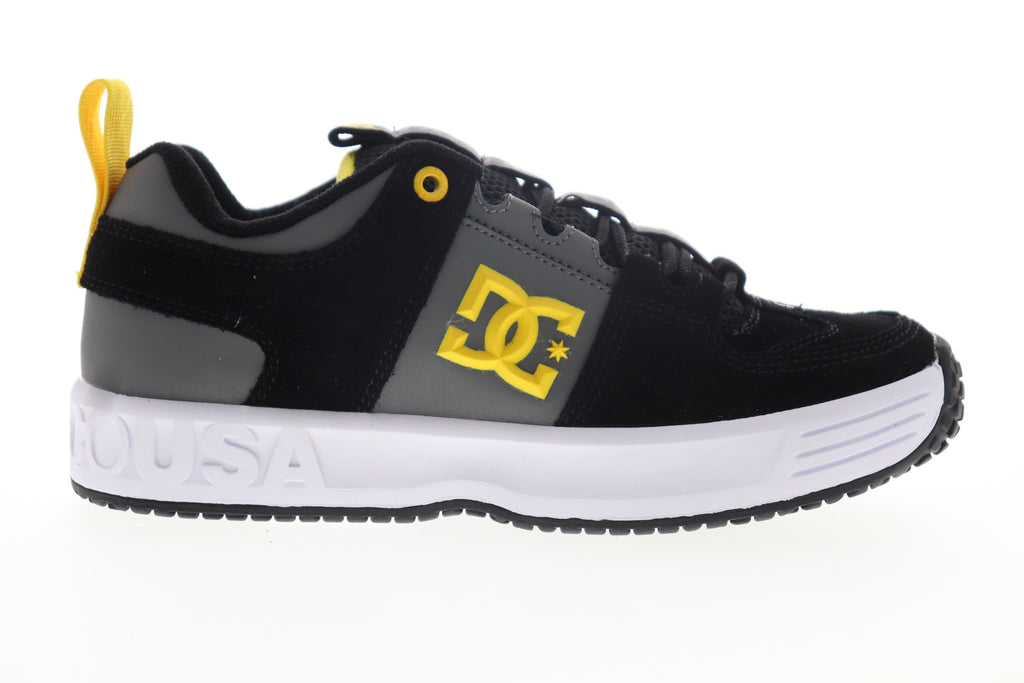 DC Lynx OG ADYS100425 Mens Black Suede Lace Up Skate Sneakers Shoes ...