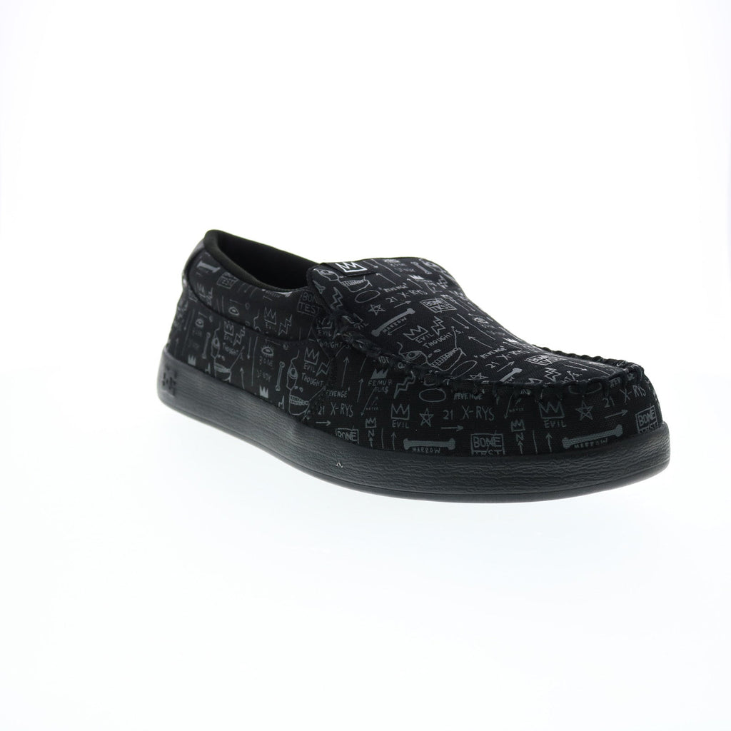 DC Basquiat Villain 2 ADYS100677-BDP Mens Black Canvas Skate Sneakers ...