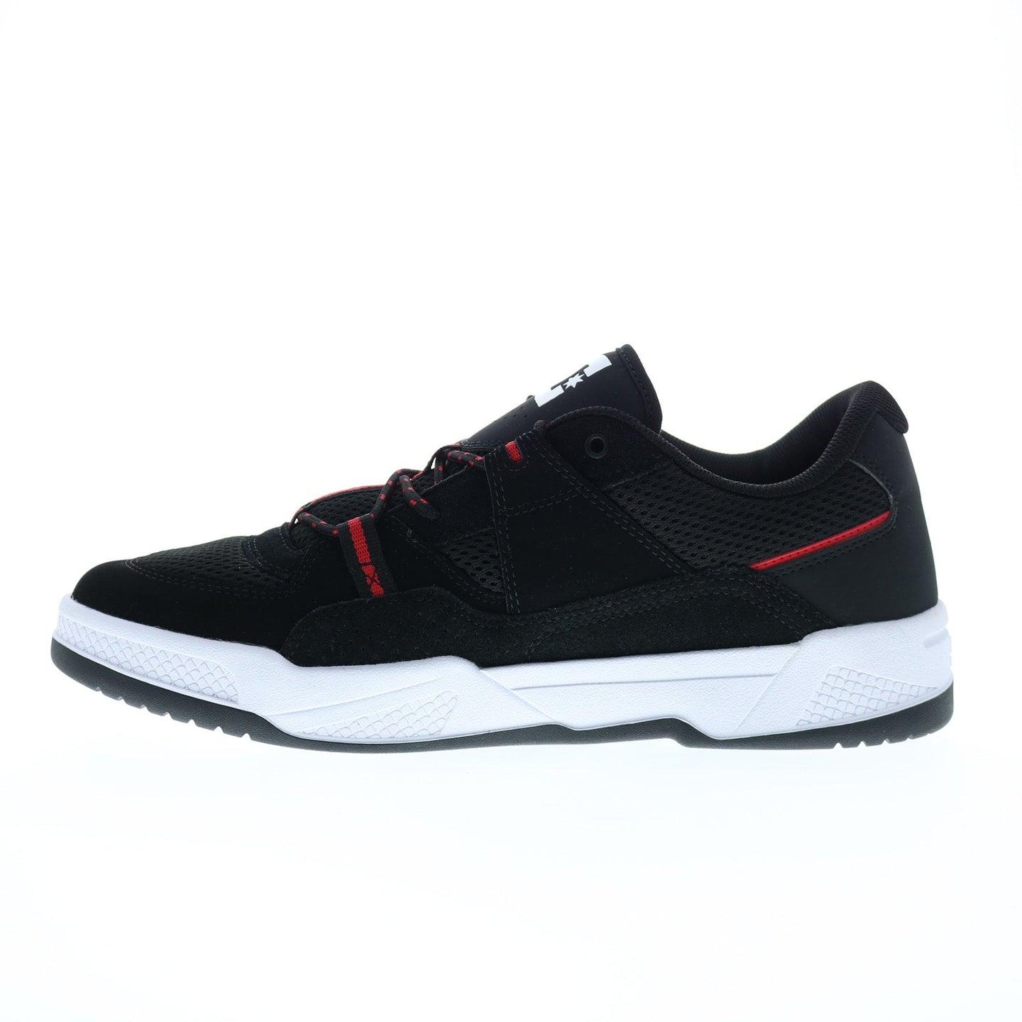 DC Construct ADYS100822-KHO Mens Black Nubuck Skate Inspired Sneakers ...