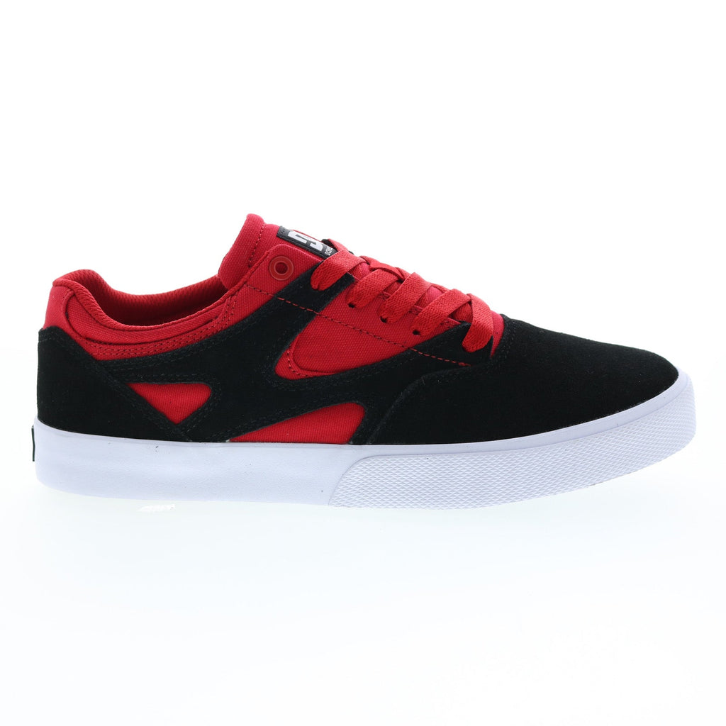 DC Kalis Vulc ADYS300569-BAT Mens Black Suede Skate Inspired Sneakers ...