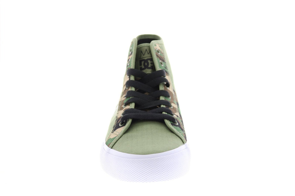 DC Basquiat Manual Hi Mens Green Lifestyle Sneakers Shoes - Ruze Shoes