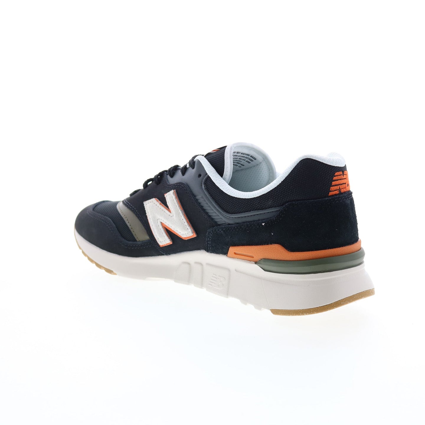 New Balance 997H CM997HLP Mens Black Leather Lace Up Lifestyle Sneaker ...
