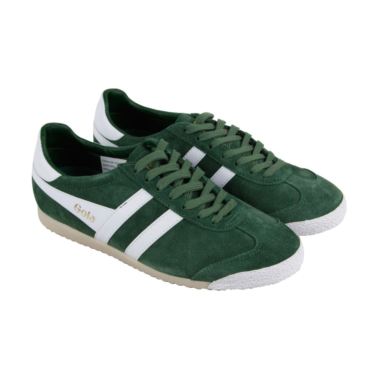 Gola Harrier 50 Suede CMA501 Mens Green Suede Lifestyle Sneakers Shoes ...