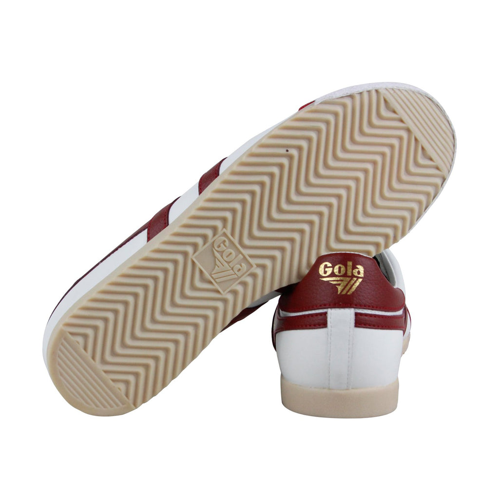 Gola Harrier 50 CMA504 Mens White Leather Lace Up Lifestyle Sneakers S ...