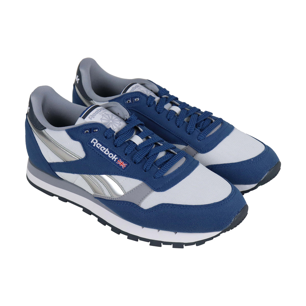 Reebok Classic Leather CN3781 Mens Blue Mesh Casual Lifestyle Sneakers ...