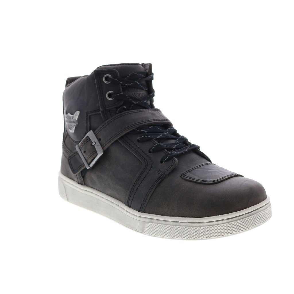 Harley-Davidson Bateman 4" D93727 Mens Gray Leather Motorcycle Boots ...