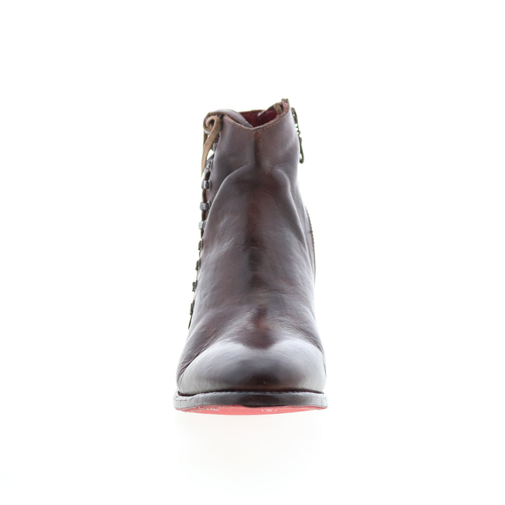 Bed Stu Aldina F328016 Womens Brown Leather Lace Up Ankle & Booties Bo ...