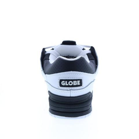 Globe Fusion GBFUS Mens White Leather Lace Up Skate Sneakers Shoes ...