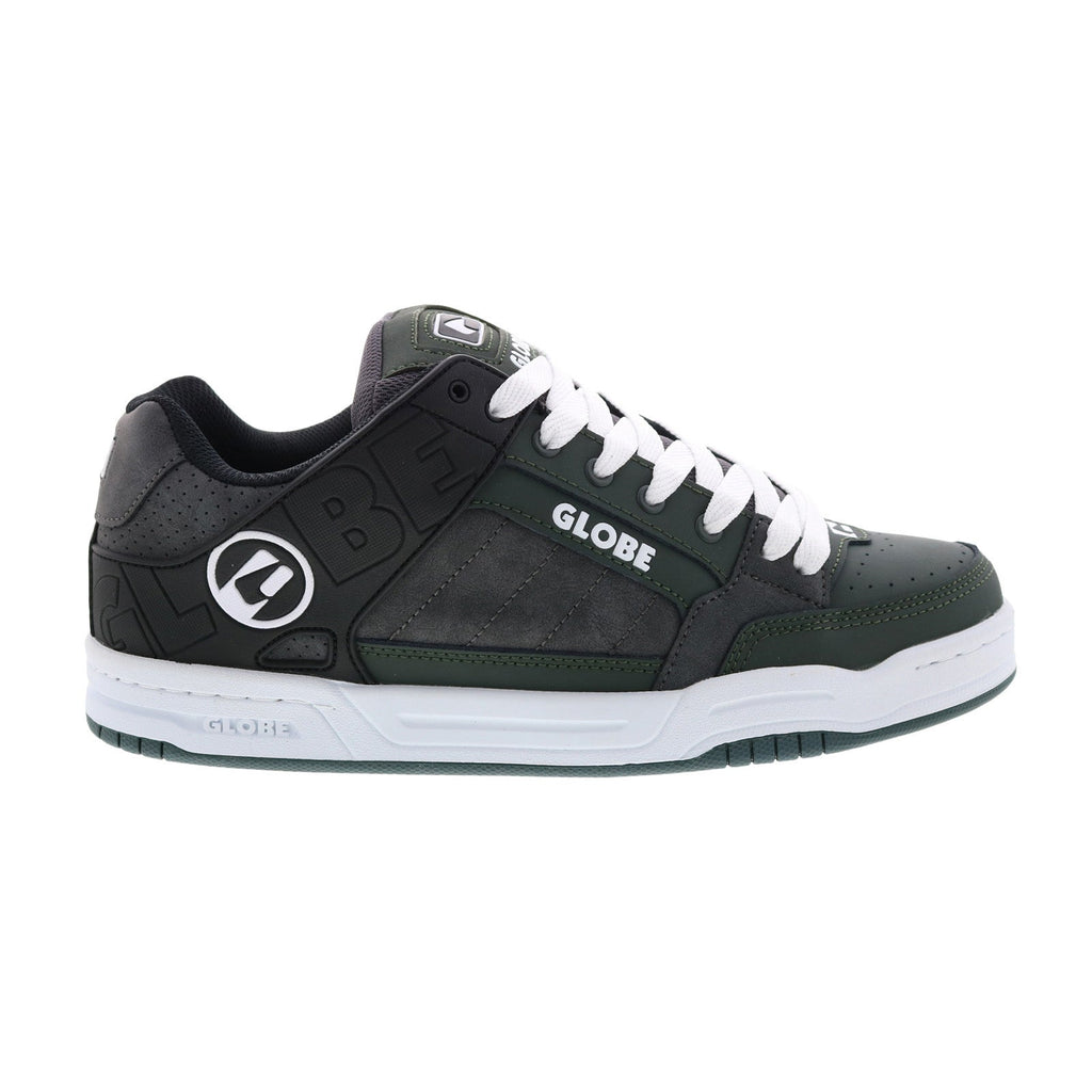 Globe Tilt GBTILT Mens Green Leather Lace Up Skate Inspired Sneakers S ...