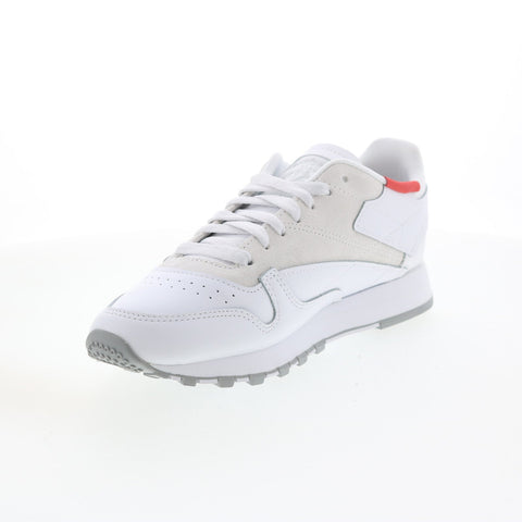 Reebok Classic Leather GX6200 Womens White Leather Lifestyle Sneakers ...