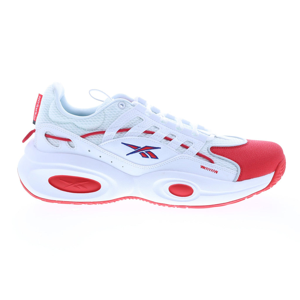 Reebok Solution Mid GY0930 Mens White Leather Athletic Basketball Shoe ...