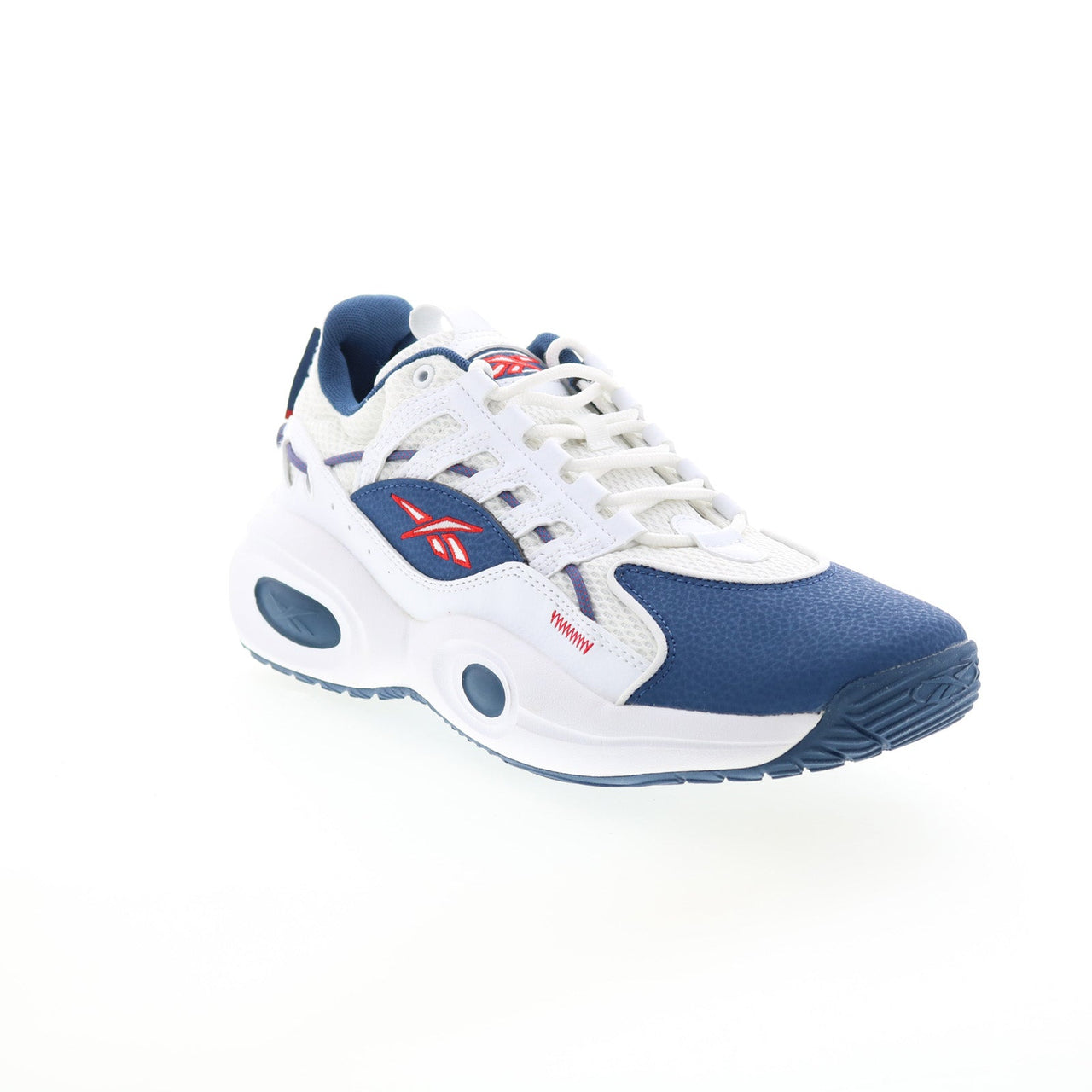 Reebok Solution Mid Mens Blue Synthetic Lace Up Athletic Basketball Sh ...