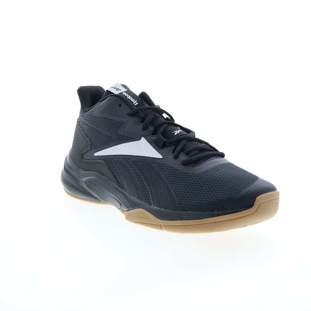 Reebok More Buckets Mens Black Synthetic Lace Up Athletic Basketball S ...