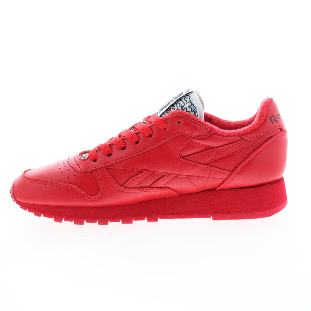 Reebok Eames Office Classic Leather Mens Red Lifestyle Sneakers Shoes ...