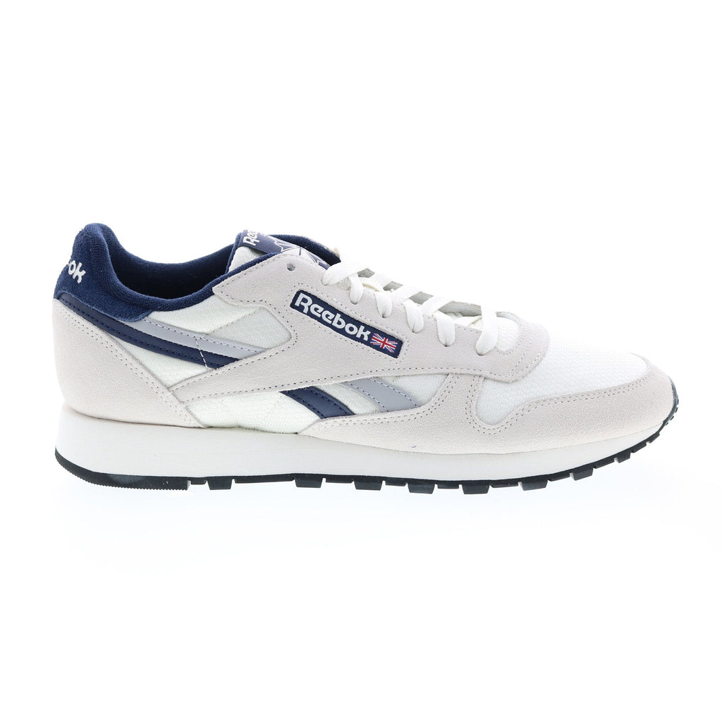 Reebok Classic Leather Mens Beige Suede Lace Up Lifestyle Sneakers Sho ...
