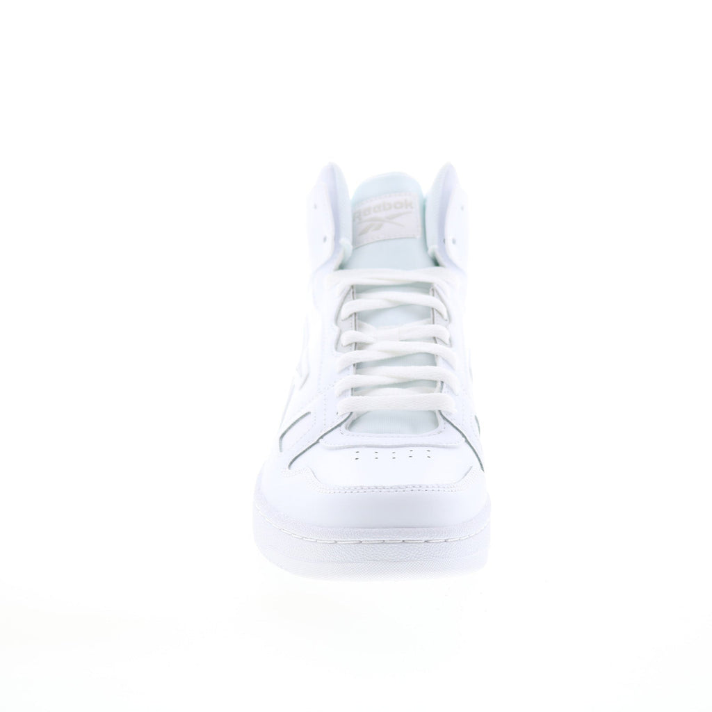 Reebok Resonator Mid Mens White Leather Lace Up Athletic Basketball Sh ...