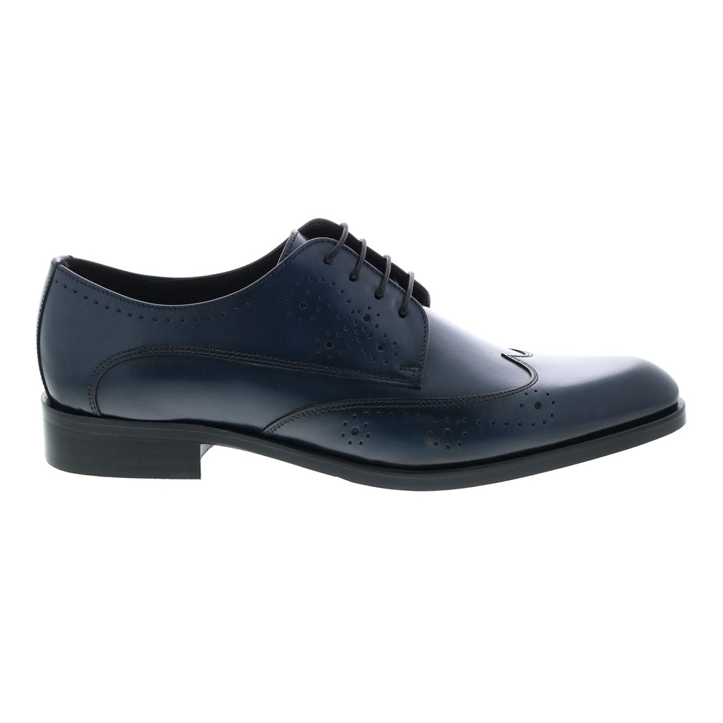 Bruno Magli Drio MB2DRON0 Mens Blue Leather Oxfords Wingtip & Brogue S ...