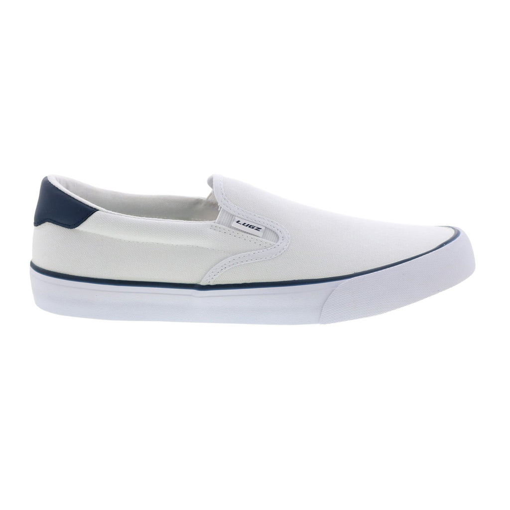 Lugz Clipper MCLIPRC-1342 Mens White Canvas Slip On Lifestyle Sneakers ...