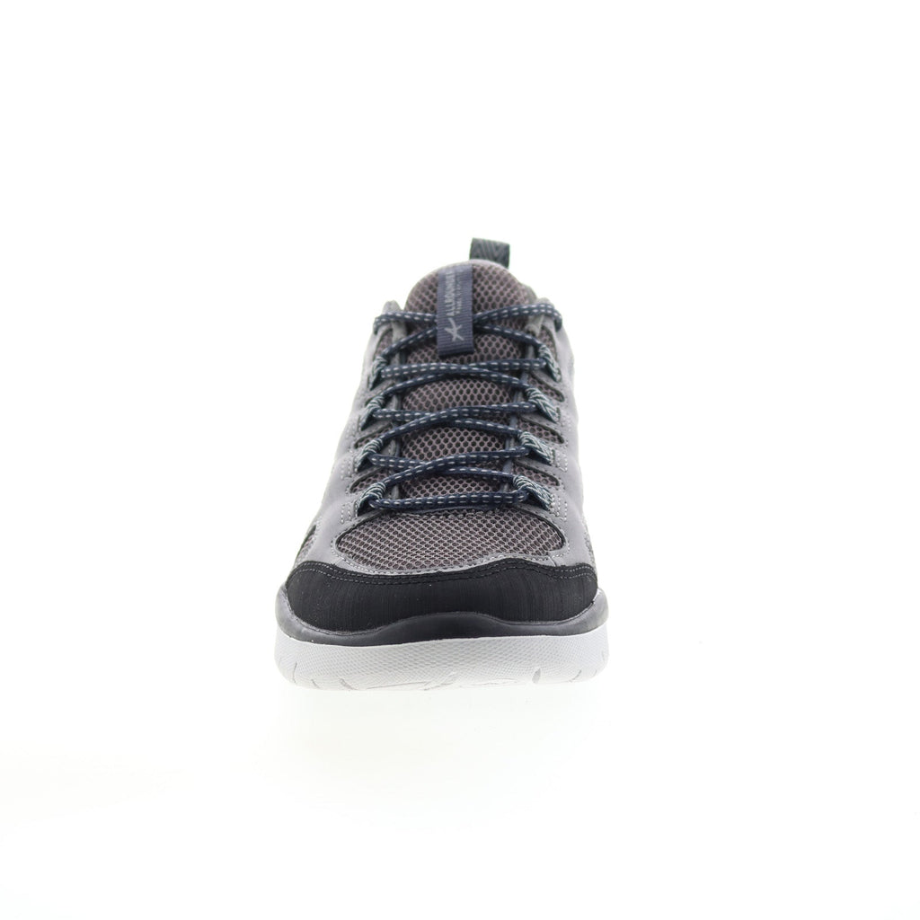 Allrounder by Mephisto Moment Mens Gray Leather Lifestyle Sneakers Sho ...