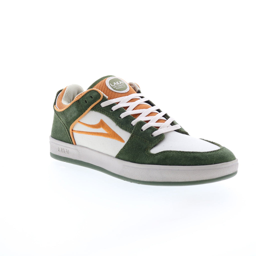 Lakai Telford Low Nathaniel Russell Mens Green Suede Skate Sneakers Sh ...