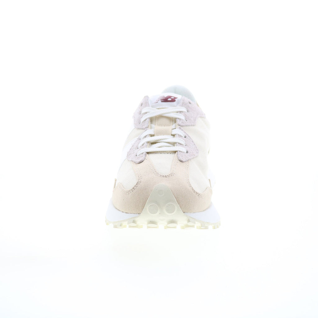 New Balance 327 MS327DA Mens Beige Canvas Lace Up Lifestyle Sneakers S ...