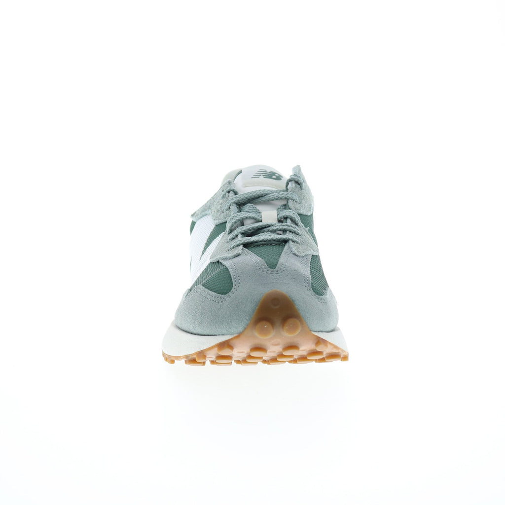 New Balance 327 MS327MS Mens Green Mesh Lace Up Lifestyle Sneakers Sho ...