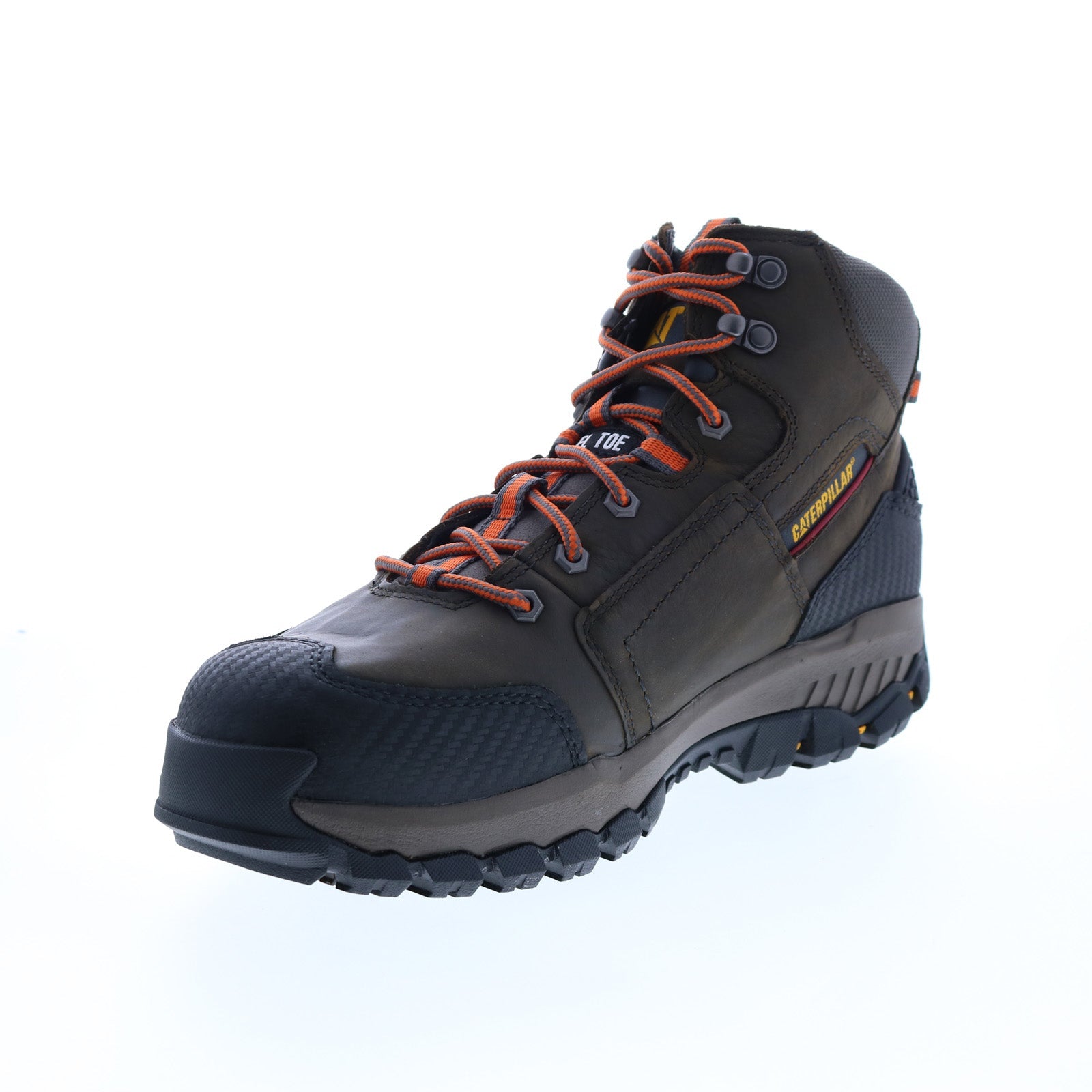 Caterpillar Navigator Mid Waterproof Steel Toe Mens Gray Wide Work Boo ...