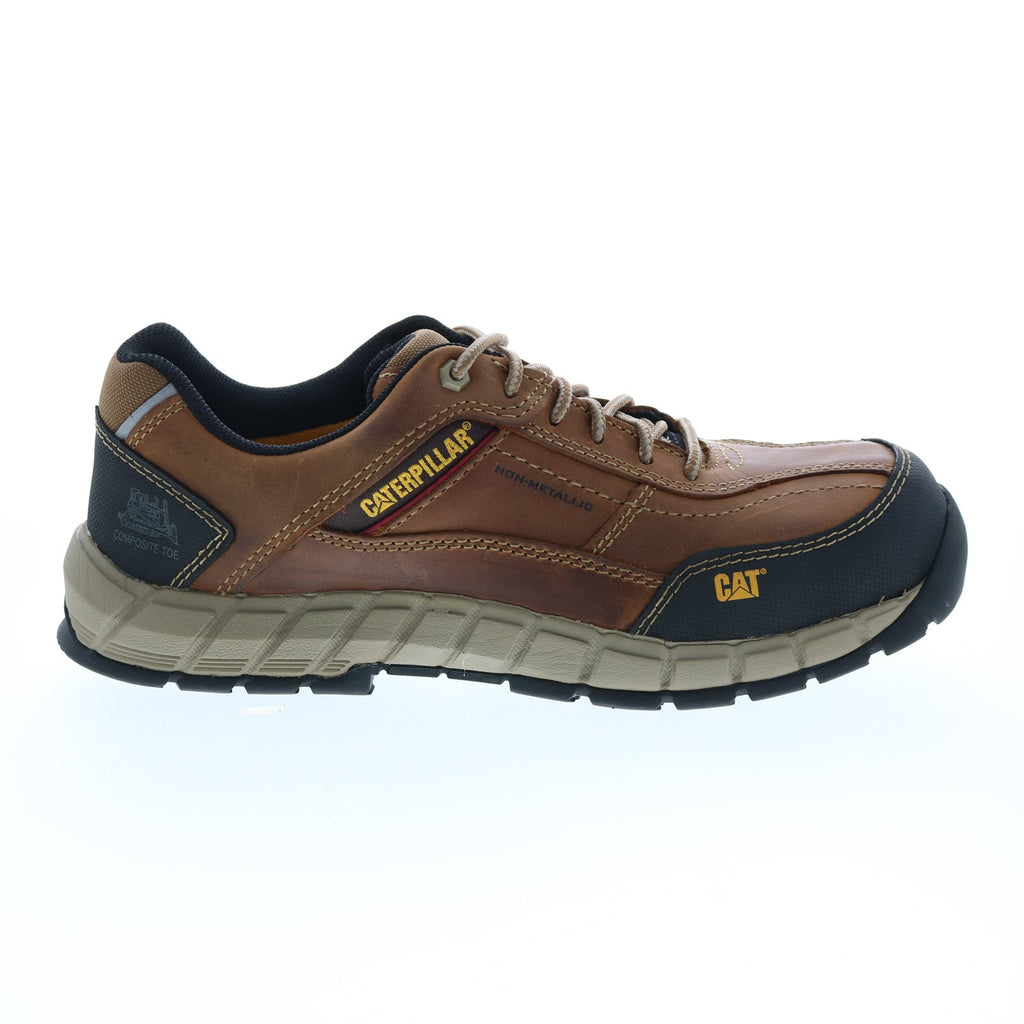 Caterpillar Streamline Leather CT P90838 Mens Brown Athletic Work Shoe ...