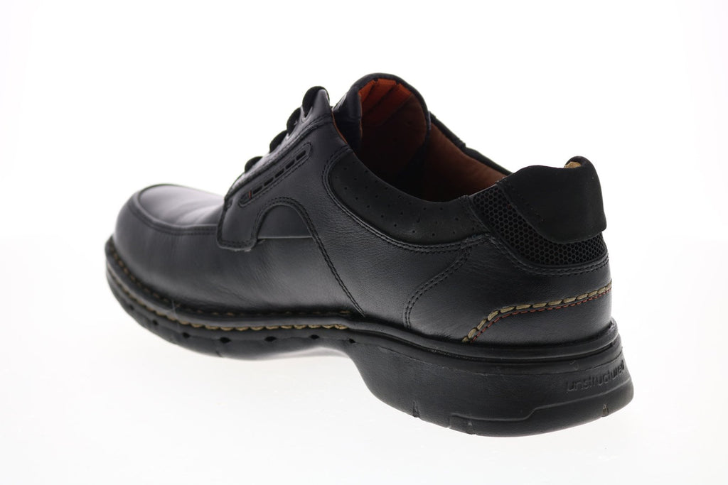 Clarks Un.Bend 26085011 Mens Black Leather Lace Up Oxfords Plain Toe S ...