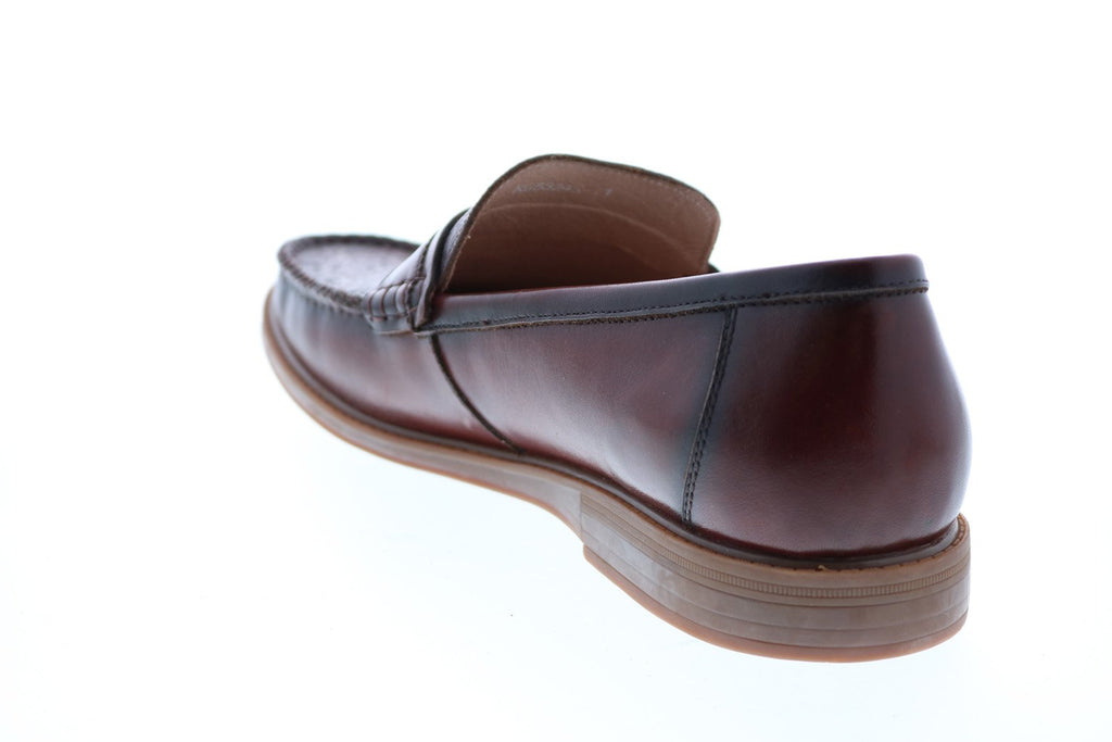 Robert Graham RBG6 Mens Brown Leather Loafers & Slip Ons Moccasin Shoe ...