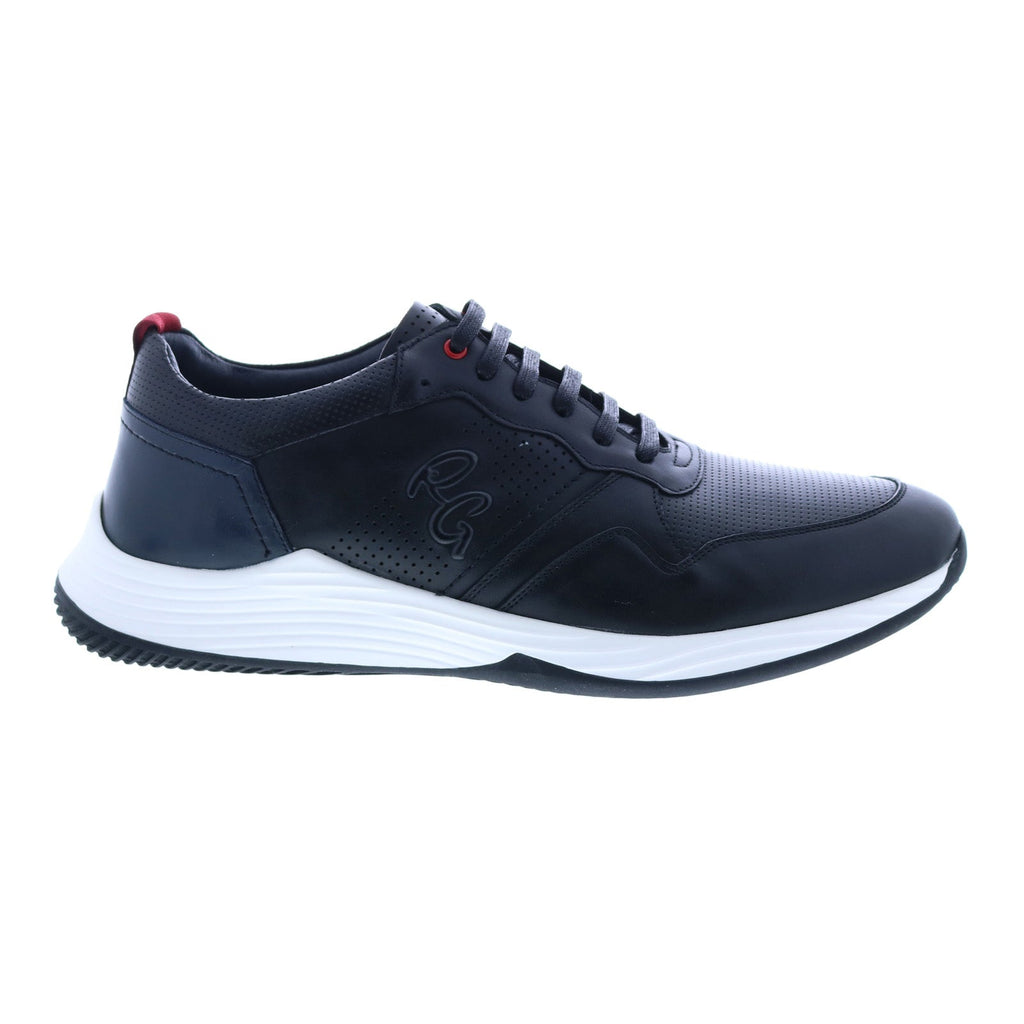 Robert Graham Cheval RG5410L Mens Black Leather Lifestyle Sneakers Sho ...