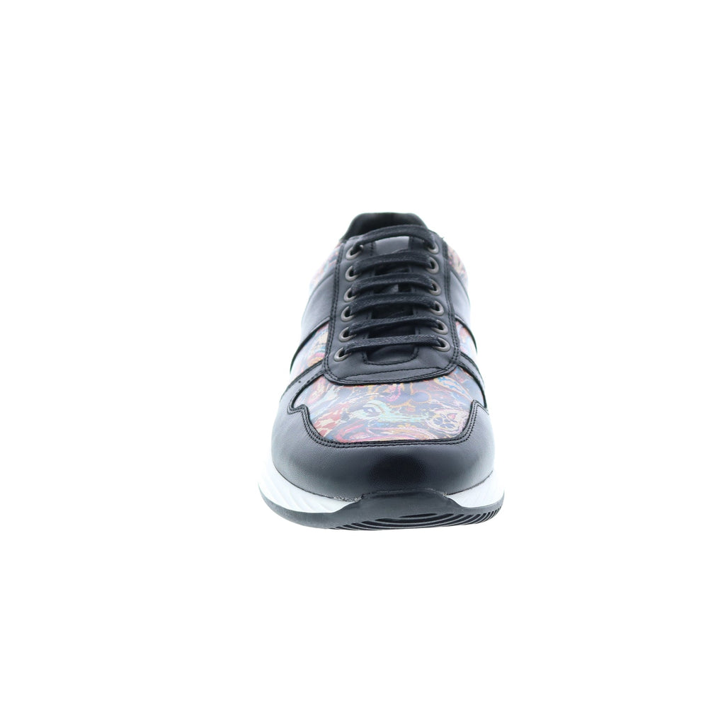 Robert Graham Samos RG5562L Mens Black Leather Lifestyle Sneakers Shoe ...
