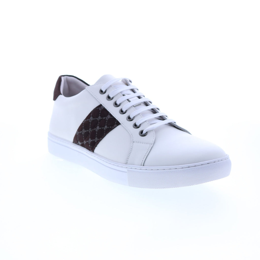 Robert Graham Sail RG5632L Mens White Leather Lifestyle Sneakers Shoes ...