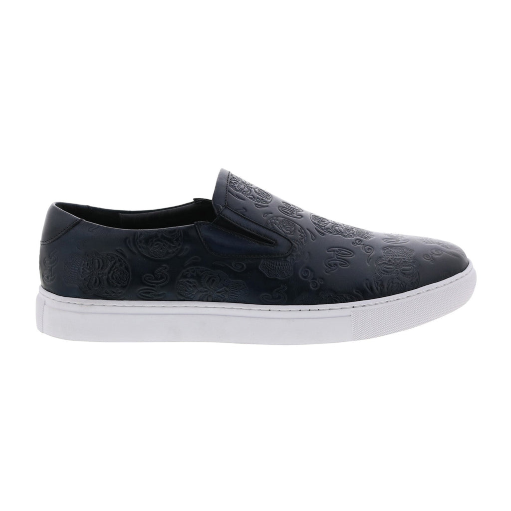 Robert Graham Rider RG5667S Mens Blue Leather Lifestyle Sneakers Shoes ...