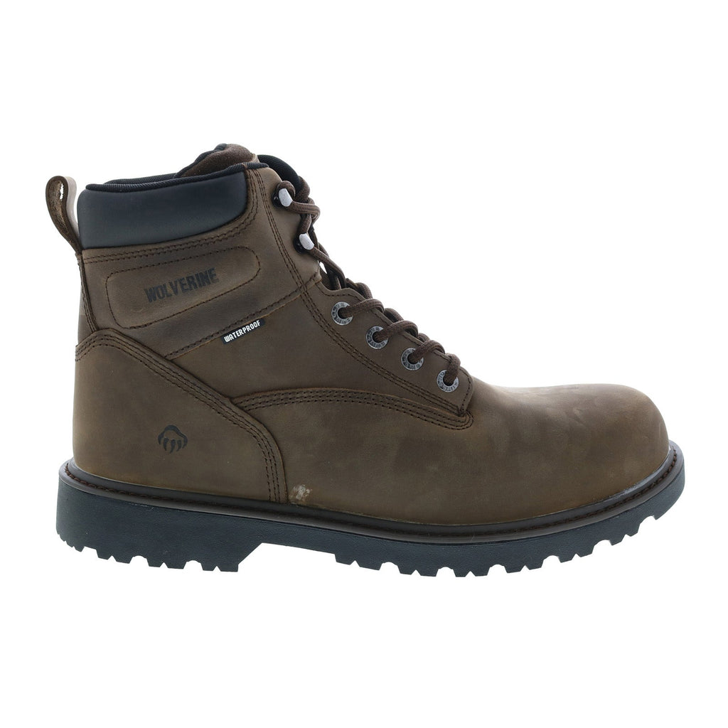 Wolverine Floorhand 6" Waterproof W080039 Mens Brown Leather Work Boot ...