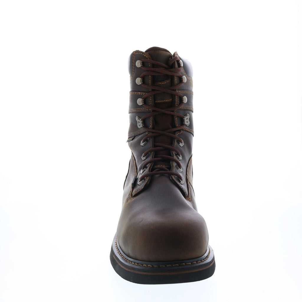 Wolverine Brek 8" Waterproof Steel-Toe Mens Brown Wide Work & Safety B ...