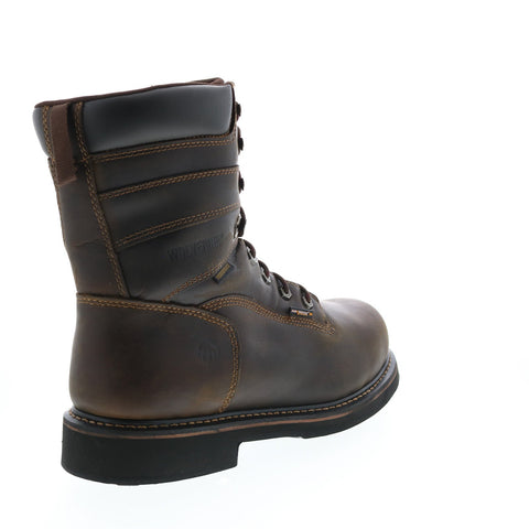 Wolverine Brek 8" Waterproof Steel-Toe Mens Brown Wide Work & Safety B ...