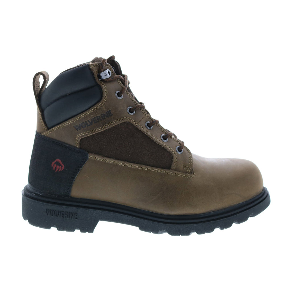 Wolverine Bulldozer Steel Toe Eh 6 Inch W201289 Mens Brown Wide Work B ...