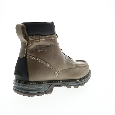Wolverine Forge Ultraspring Waterporoof Moc-Toe 6" Mens Gray Wide Boot ...