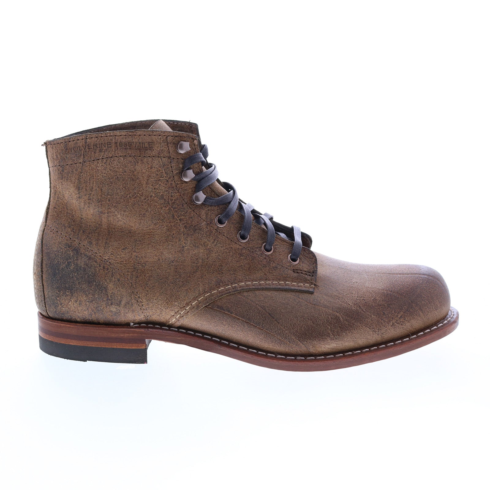 Wolverine 1000 Mile Rough Out Boot W40304 Mens Brown Casual Dress Boot ...