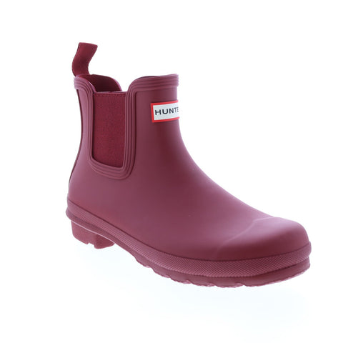 Hunter Original Chelsea Boots Boot WFS2078RMA-ATS Womens Red Rain Boot ...