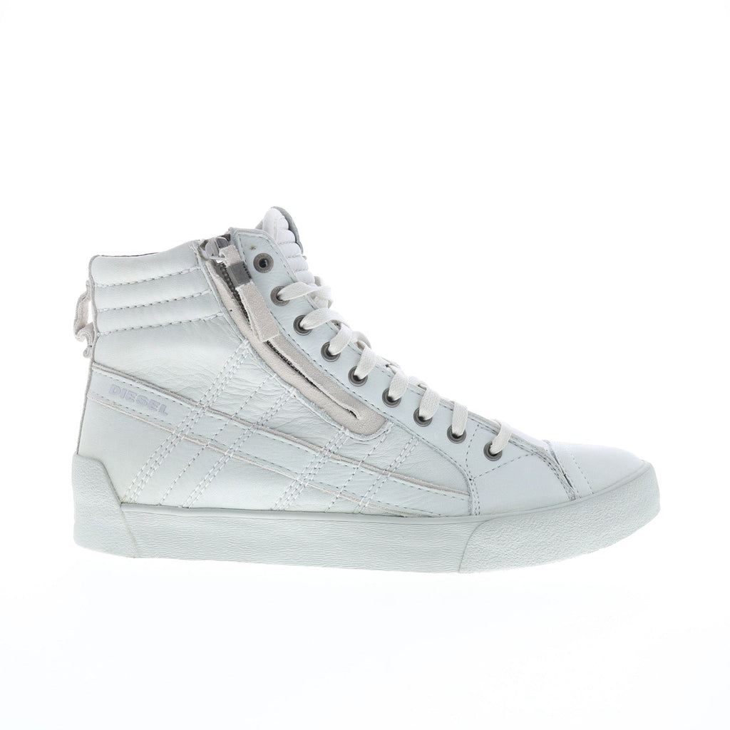 Diesel D-Velows D-String Plus Mens White Leather Lifestyle Sneakers Sh ...